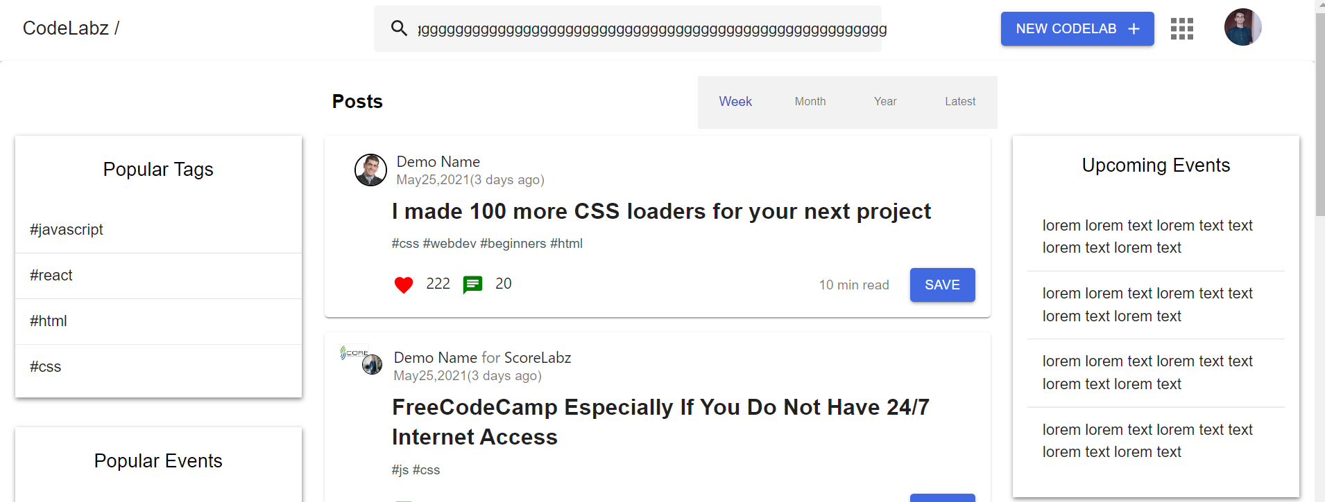 The SearchBar Overflows · Issue #730 · scorelab/Codelabz · GitHub