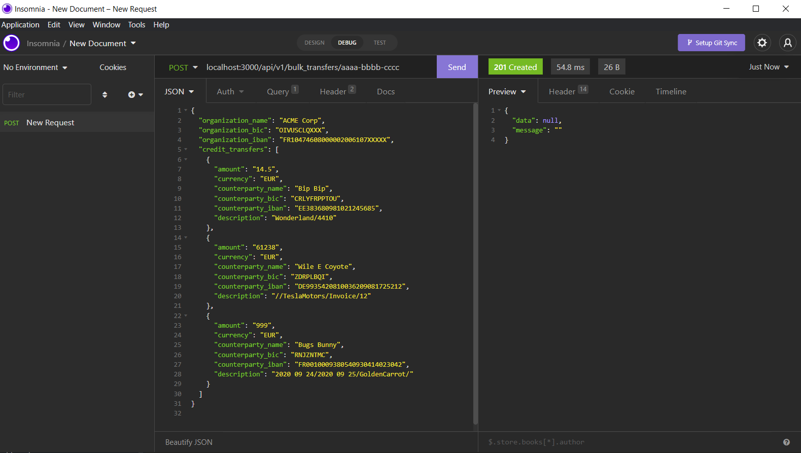 GitHub - mpancada/BulkTransfers