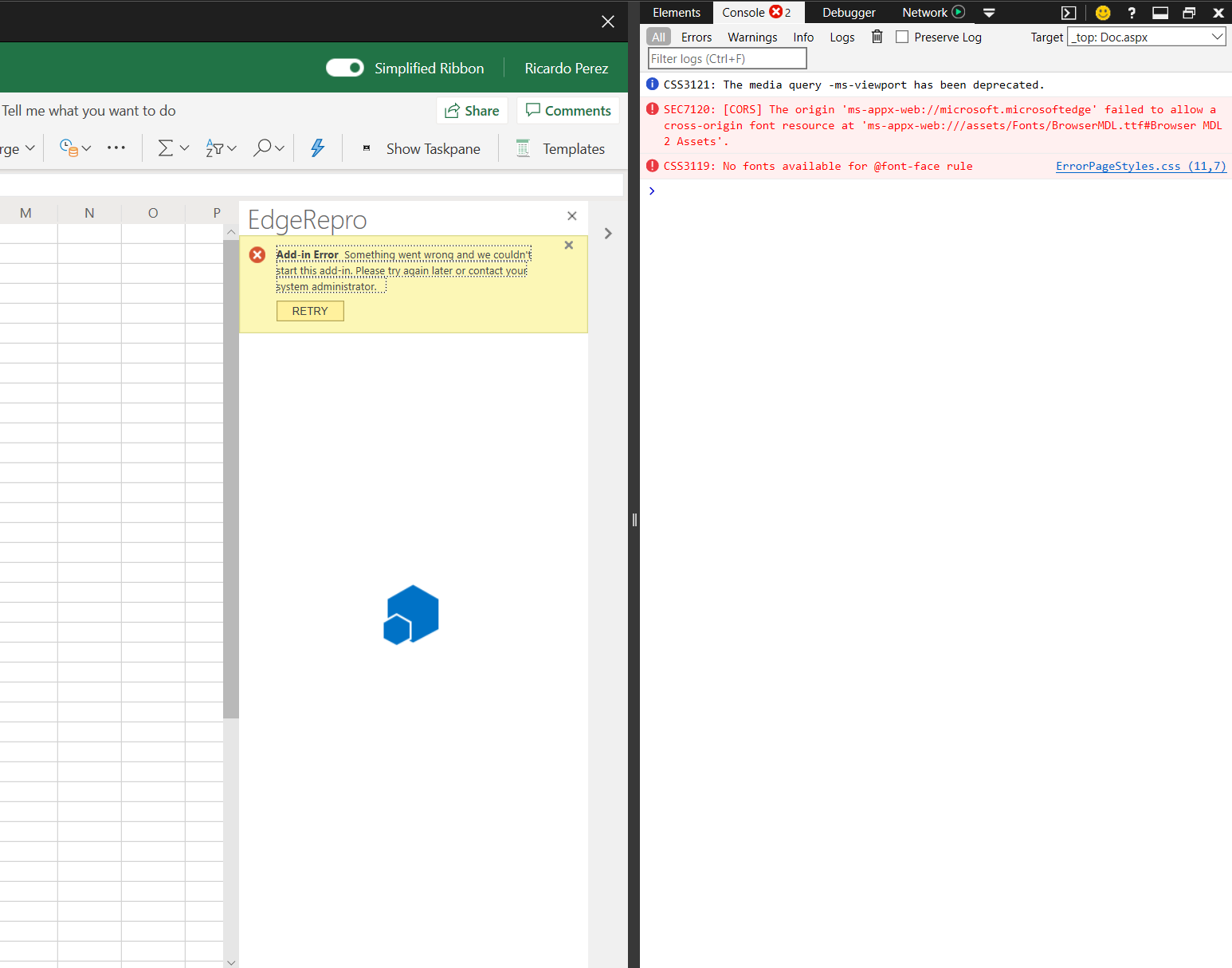 Yo Office generated react project cannot be sideloaded on Desktop nor ...