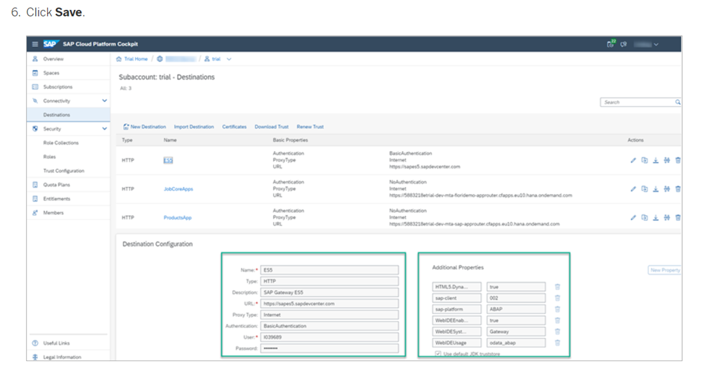 Connect Sap Cloud Platform To Your Sap Gateway Demo System Account Es5 · Issue 5830 · Sap