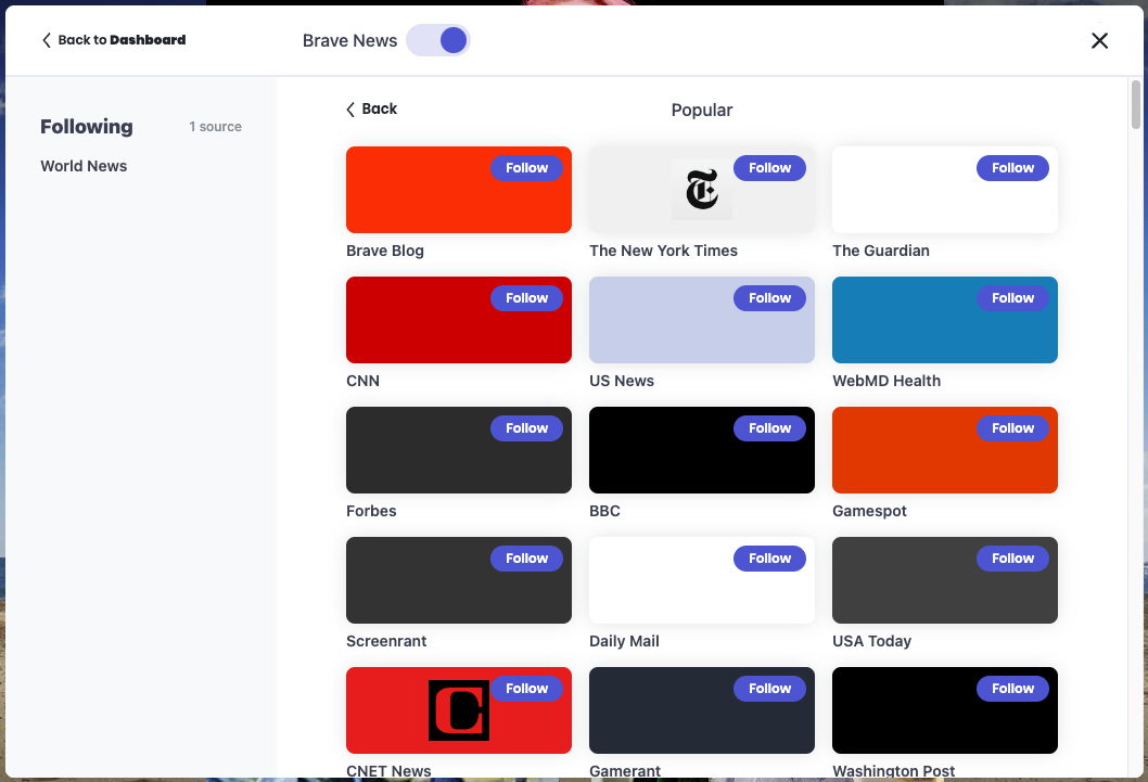 Brave News: do not show null ranked sources in Popular list · Issue #26597 · brave/brave-browser ...