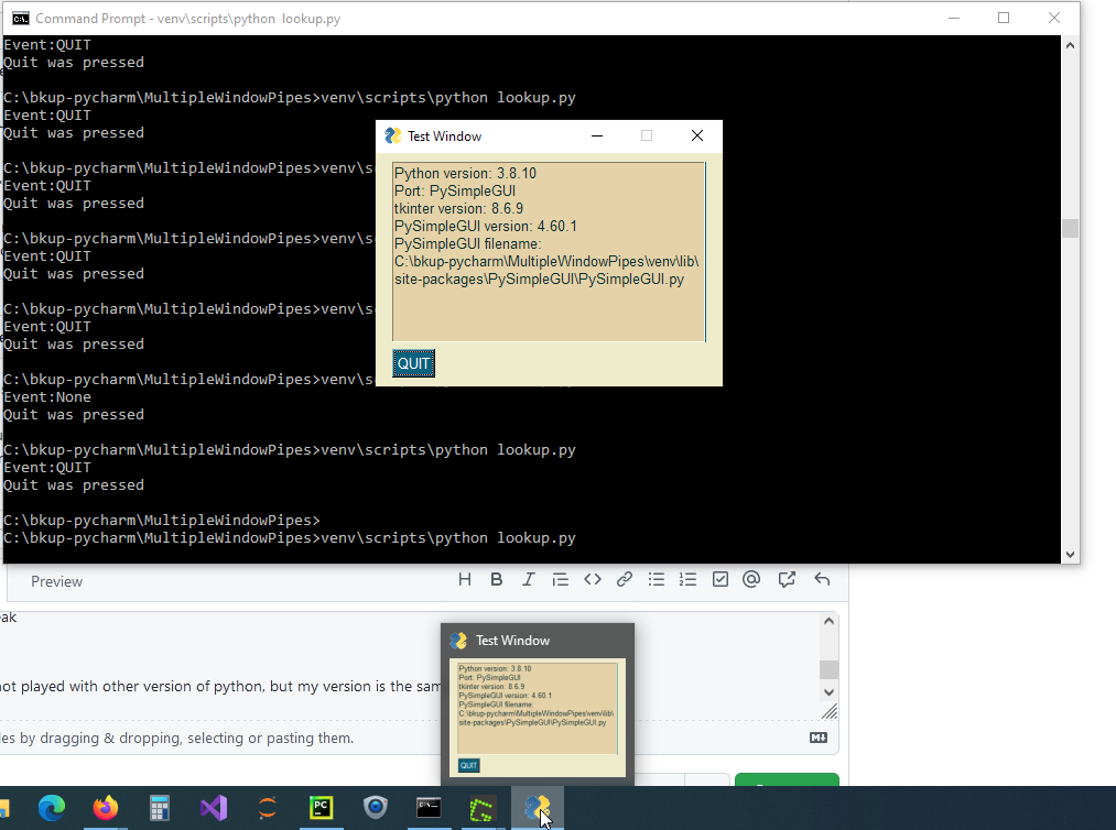 [Bug] Window does NOT render properly intermittently intermittently in ver 4.60.1 (work arounds ...