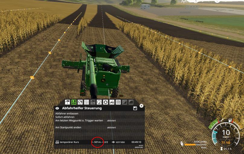Course Generator - Lands pattern: change from headland to center ...