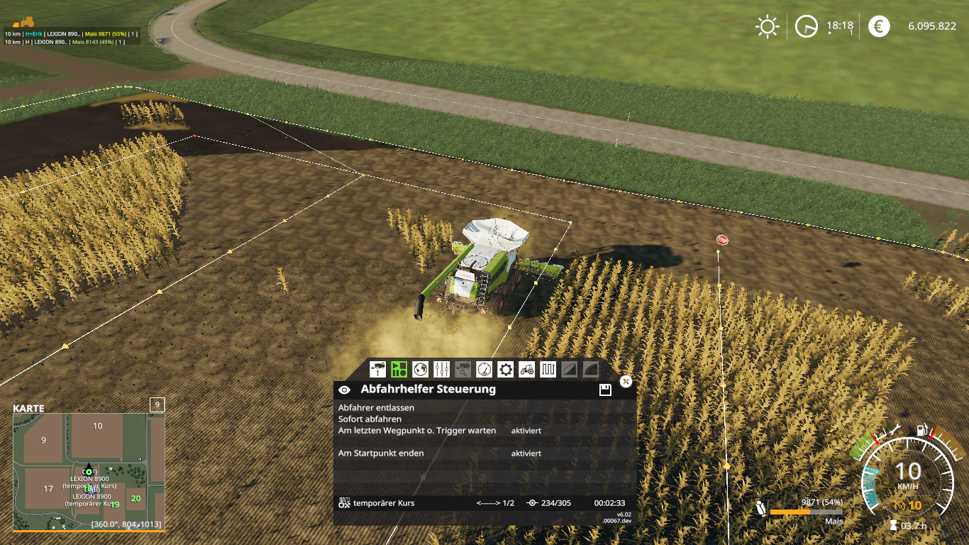 Course Generator - Lands pattern: change from headland to center ...