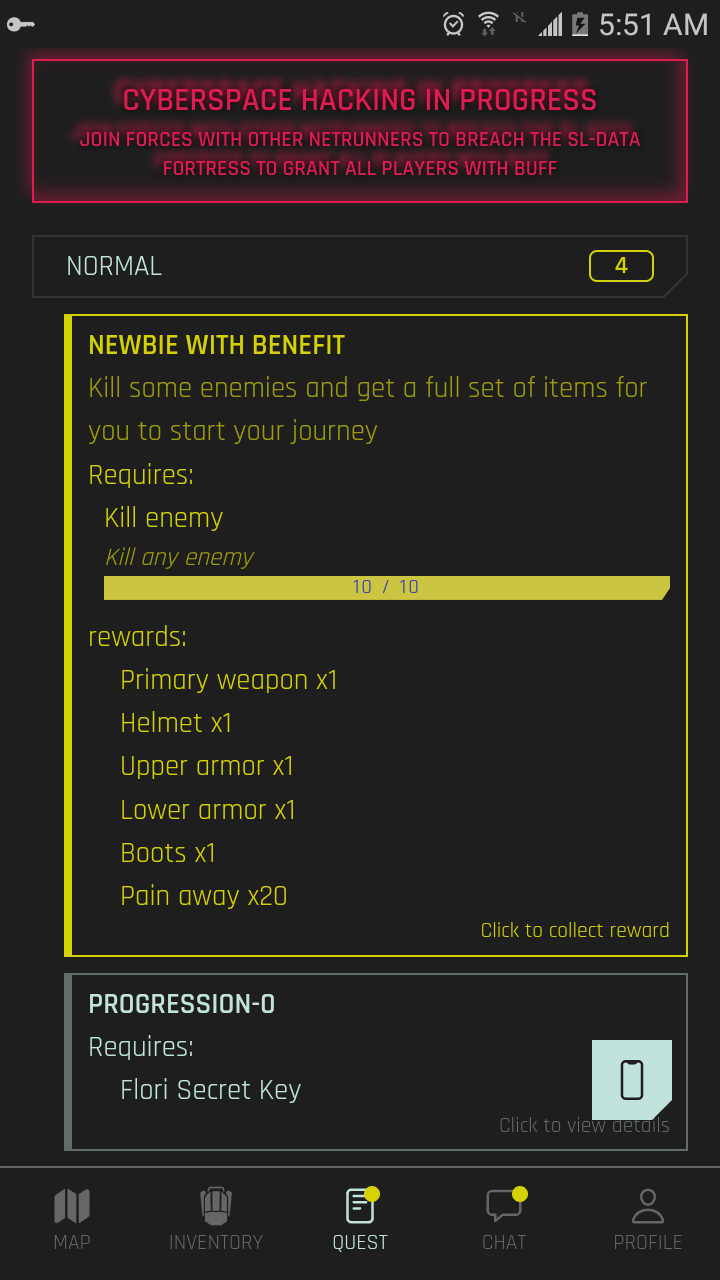 Bug - The quest completion bar is a bit off · Issue #1771 · DexterHuang/CyberCodeOnline · GitHub