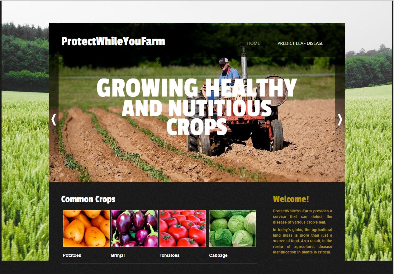 GitHub - engineer-sonali/Protect-While-You-Farm: An automatic crop leaf disease detection ...