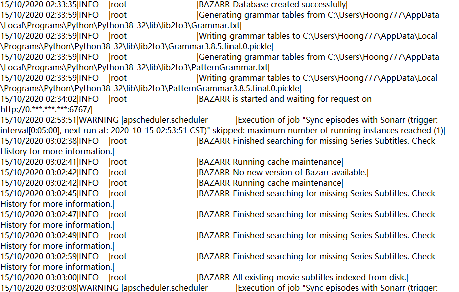 Questions about bazarr stop running after closing "CMD", and bazarr cannot automatically run in ...