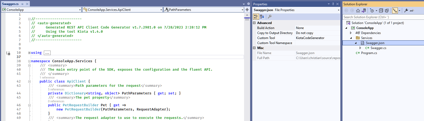 Microsoft.OpenApi.Kiota.ApiDescription.Client · Issue #3005 · microsoft/kiota · GitHub
