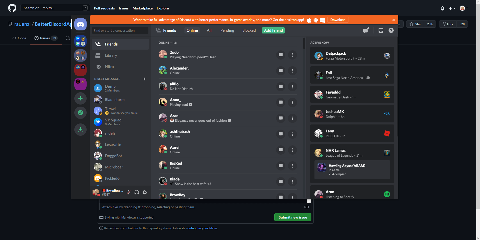 [Bug] Discord thinks it is a browser · Issue #739 · BetterDiscord ...