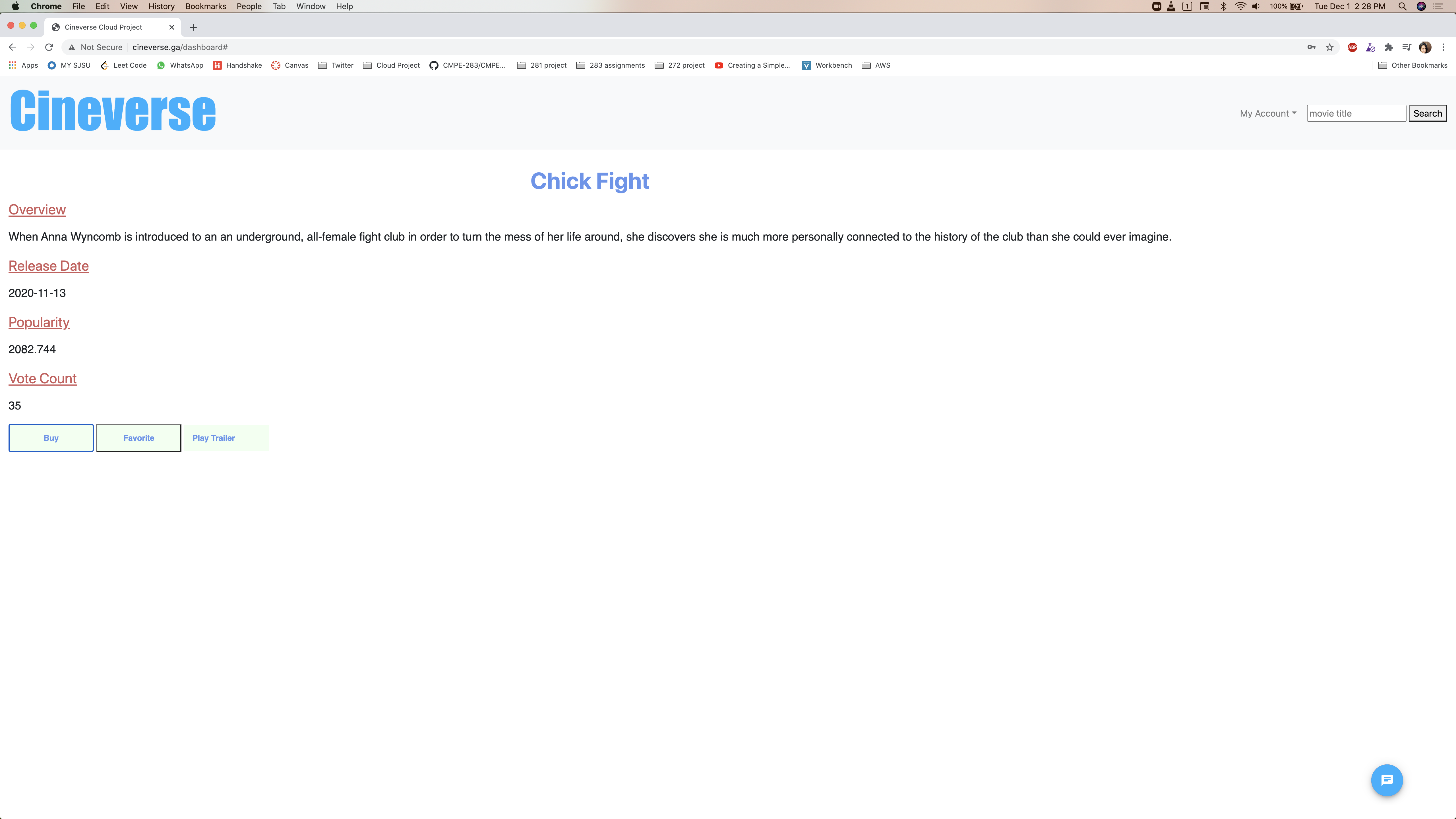GitHub - BhavyaTetali/Cineverse