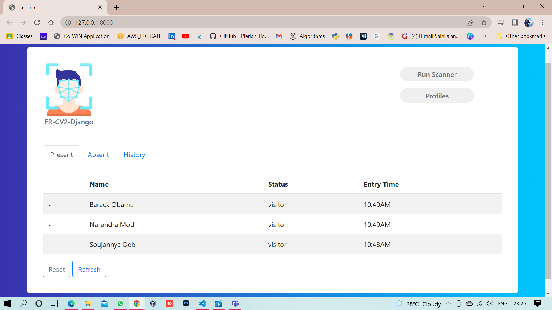 GitHub - Soujannya-coder/Attendance-System-Using-Face-Recognition