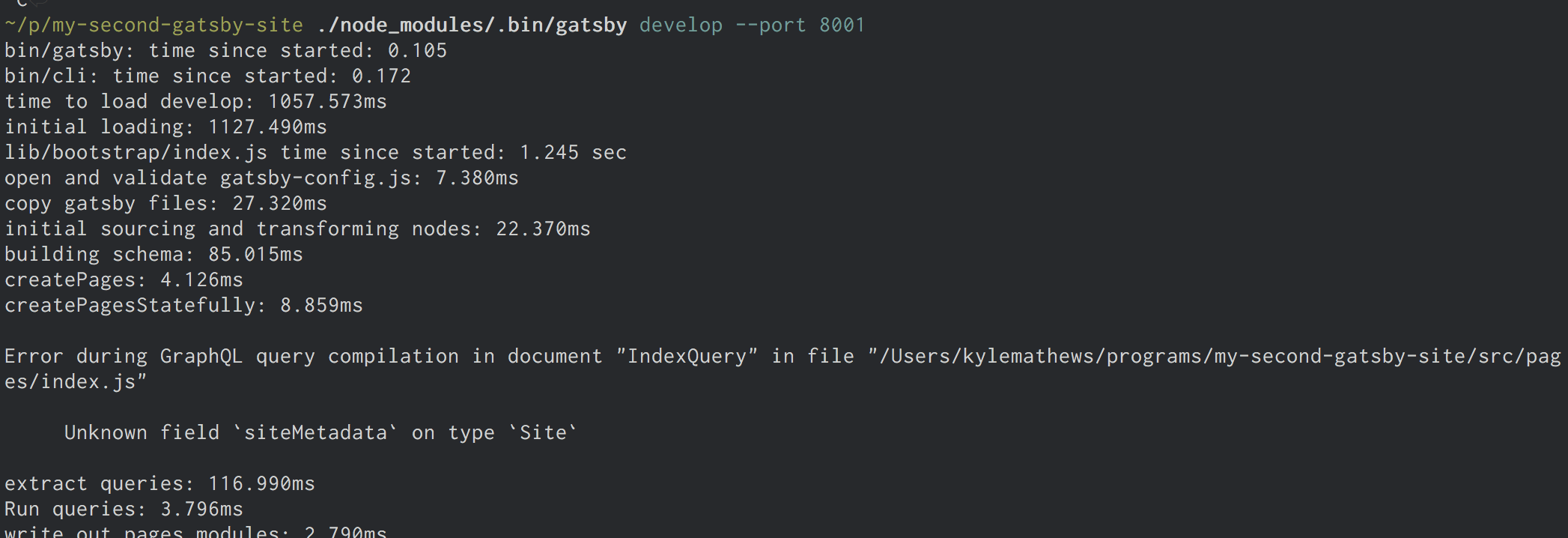 10 Graphql Debugging Help · Issue 1218 · Gatsbyjsgatsby · Github