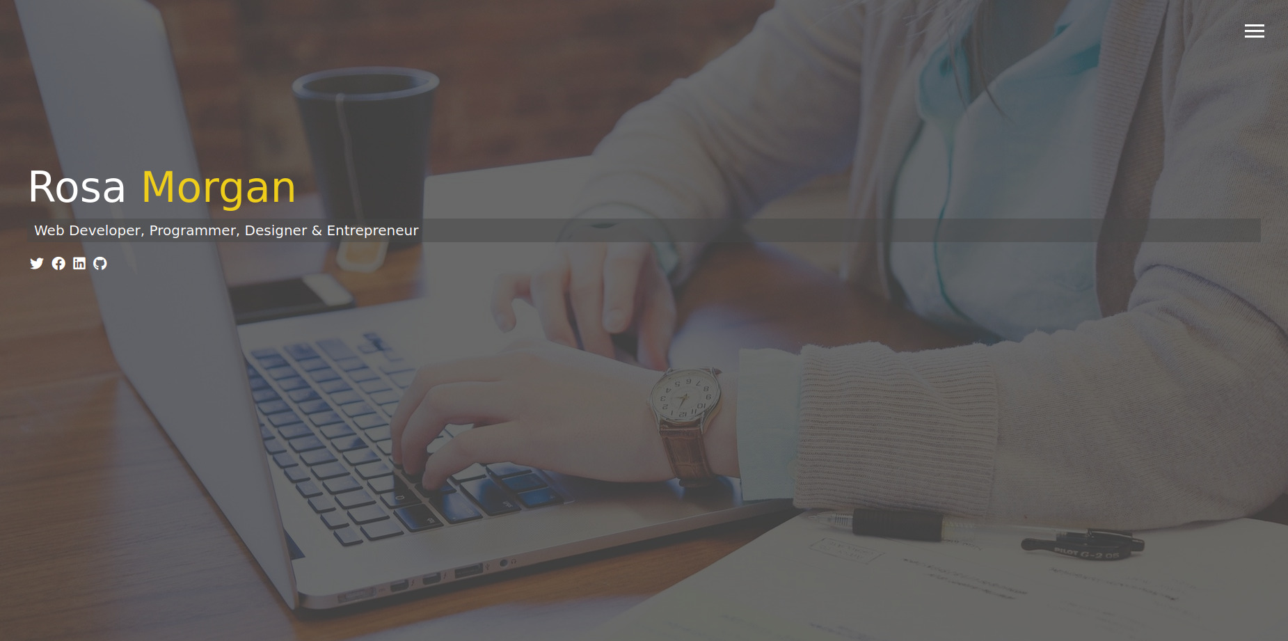 GitHub - tgthb/responsive_portfolio_website