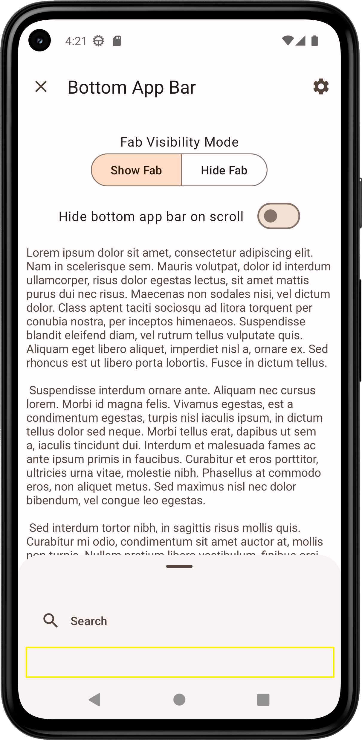 Bottomsheet Fullscreen Bottomsheet Can Not Be Edge To Edge · Issue 3173 · Material Components