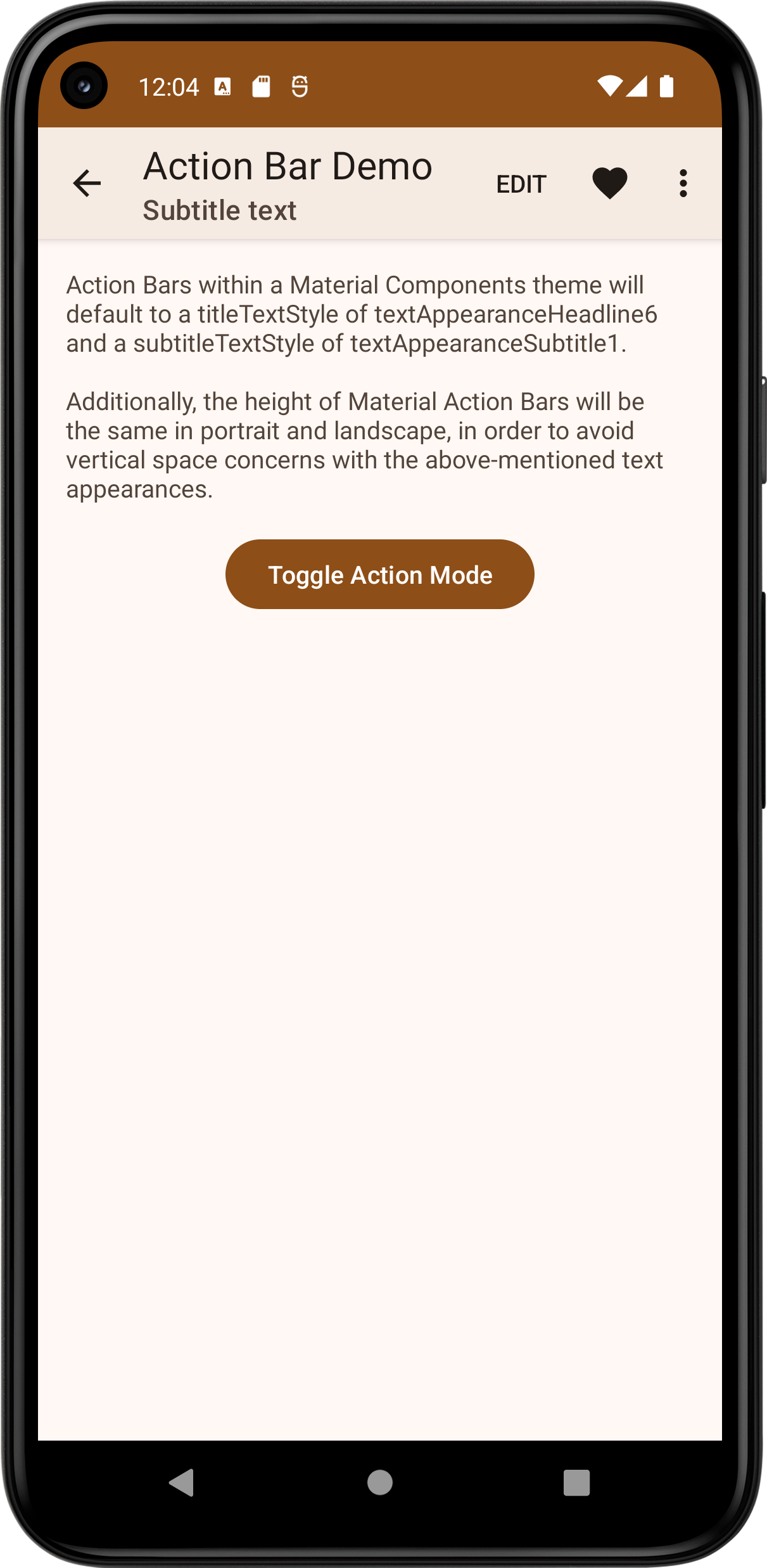 [TopAppBar] background color of action bar and collapsing top app bar is slightly different from ...