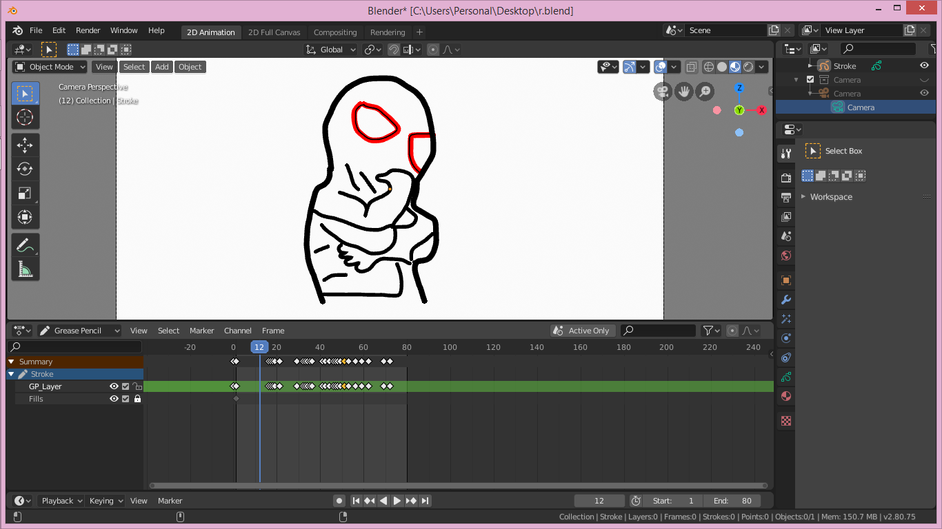 GitHub - uriel-byte/Interpolated-rotoscoping-Blender: Animación 2D ...