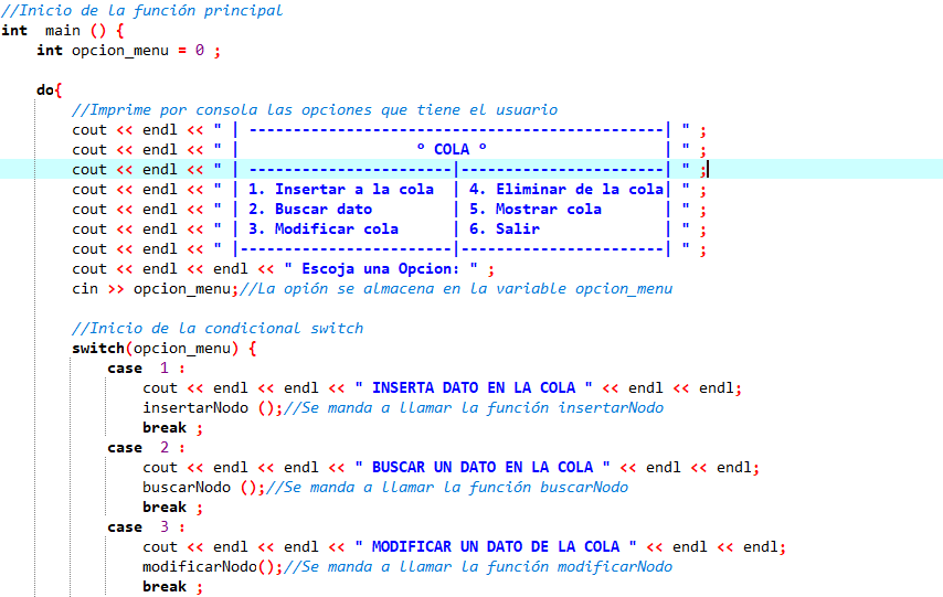 GitHub - TEAM-4-ITP/Cola: Programa en donde se hace uso del tipo de ...