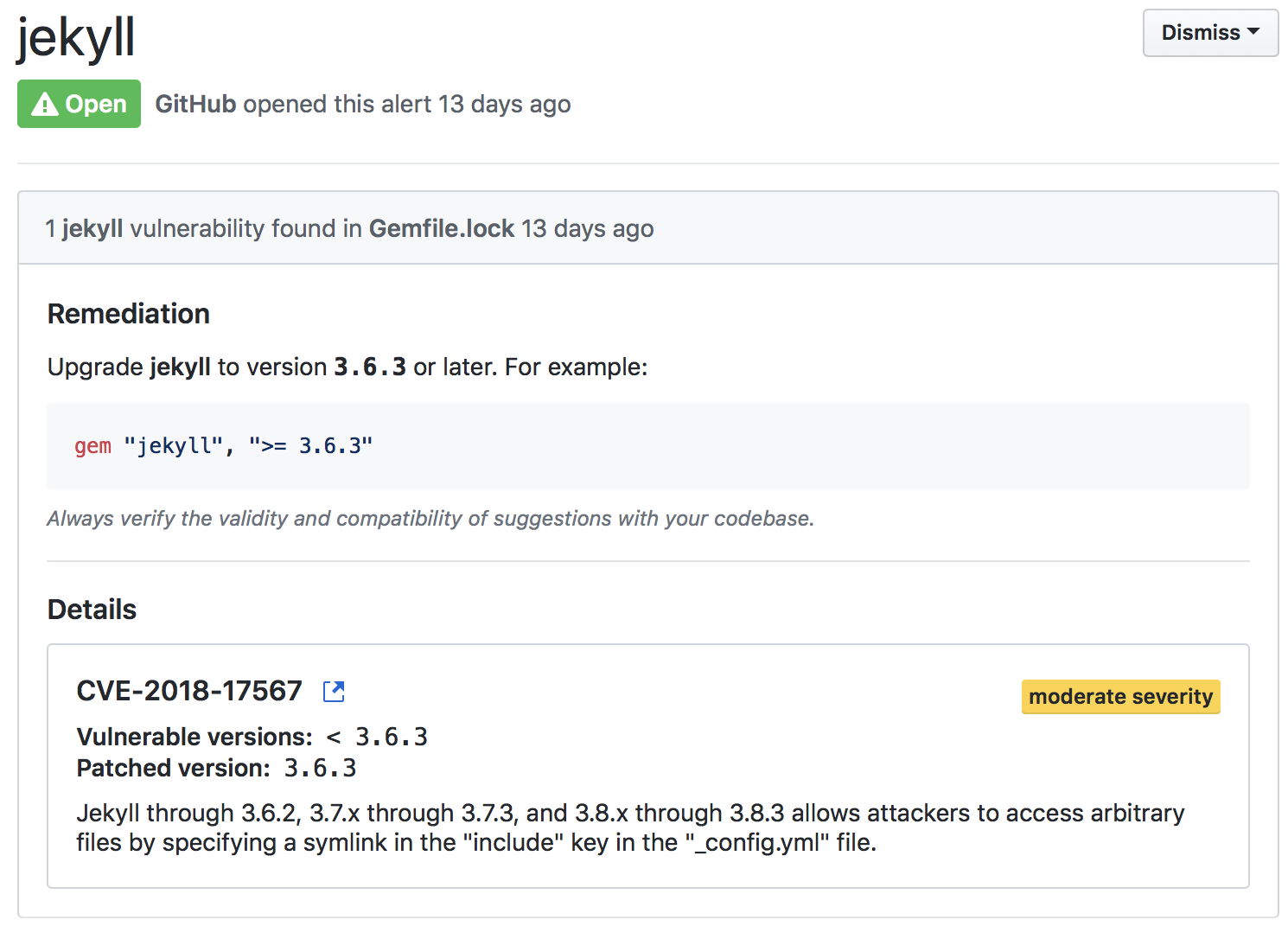 Upgrade Jekyll To Remove Security Warning From Docs Repo · Issue 636 · Pulumidocs · Github