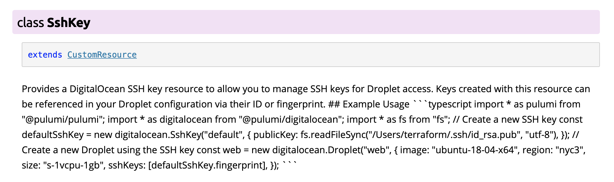 Unrendered markdown in some API docs · Issue #1103 · pulumi/docs · GitHub