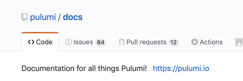 Replace all references of pulumi.io to www.pulumi.com · Issue #1311 · pulumi/docs · GitHub