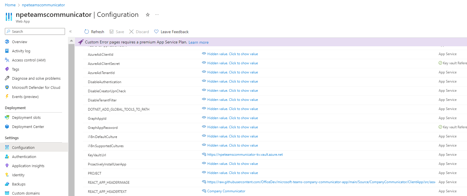 Default company communicator header has a broken feedback link · Issue #1169 · OfficeDev ...