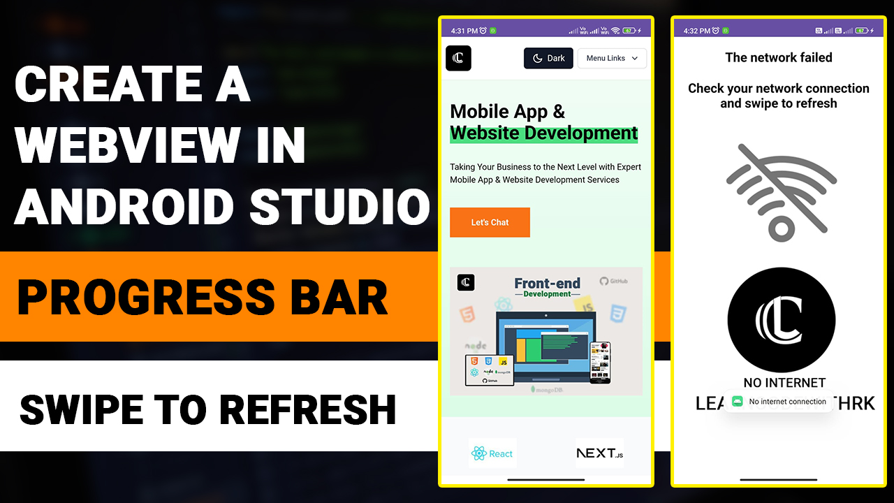GitHub - LearncodeWithRk/webview_errorpage: android studio