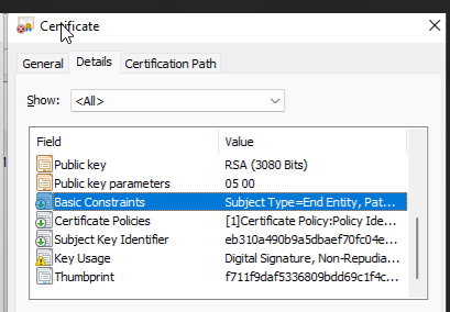 Issue with certificates with 3k key lenght · Issue #15 · microsoft/SPID ...