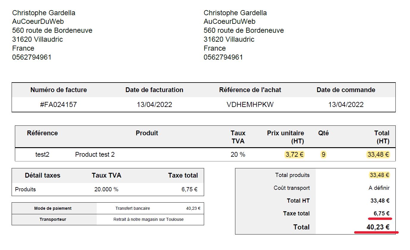 Problem of calculating vat on the % discount given directly on the ...