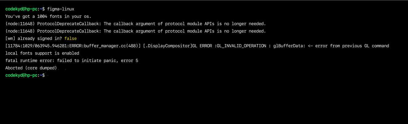 App Crashes On Ubuntu 2004 · Issue 135 · Figma Linuxfigma Linux · Github