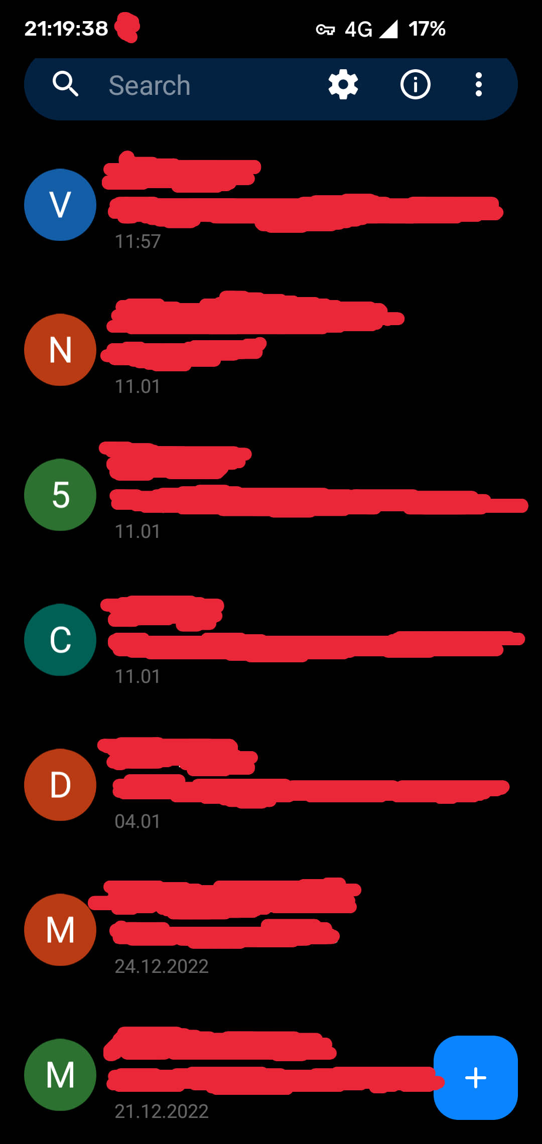 Search bar is overlaid by the Android status bar · Issue #561 · SimpleMobileTools/Simple-SMS ...