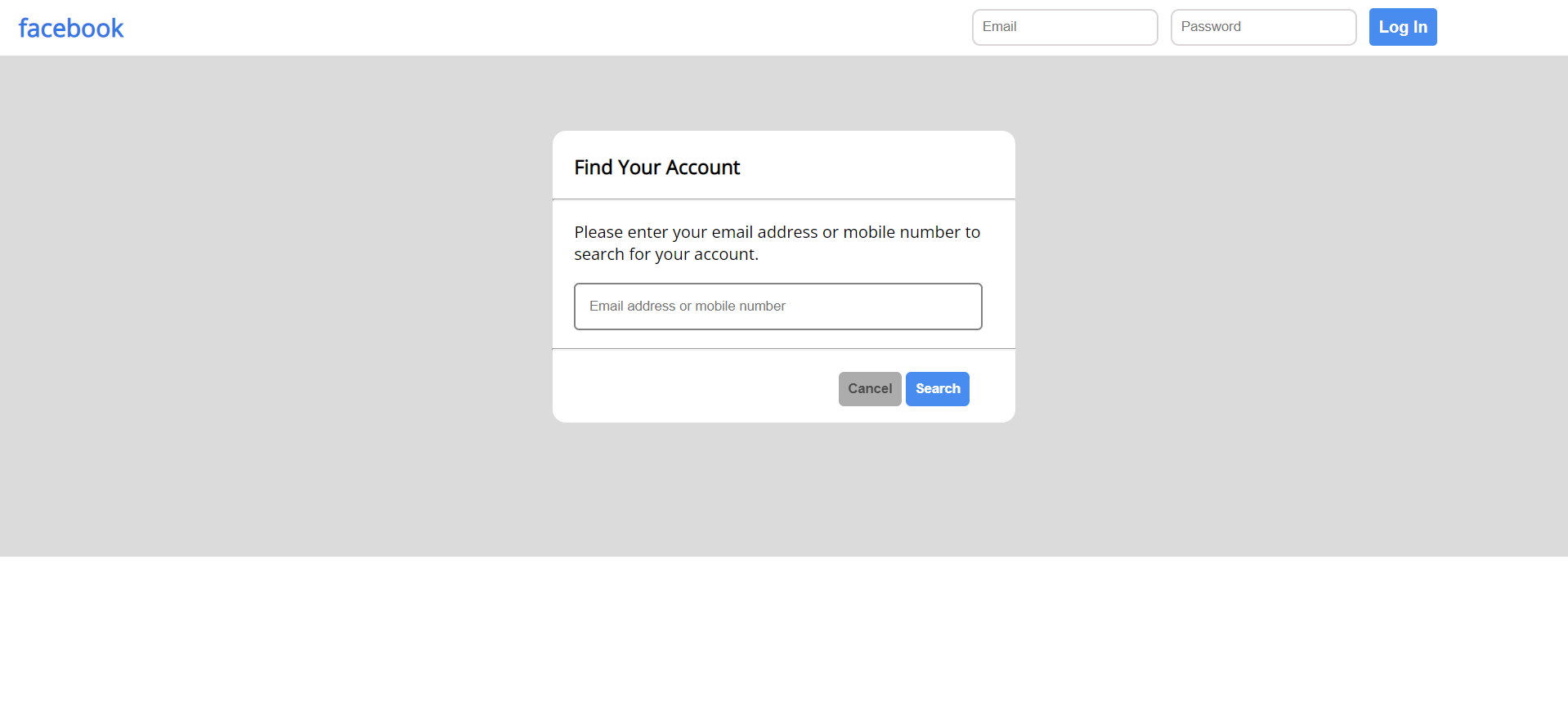 GitHub - iamYashSinha/Form-Validation: Facebook Login clone