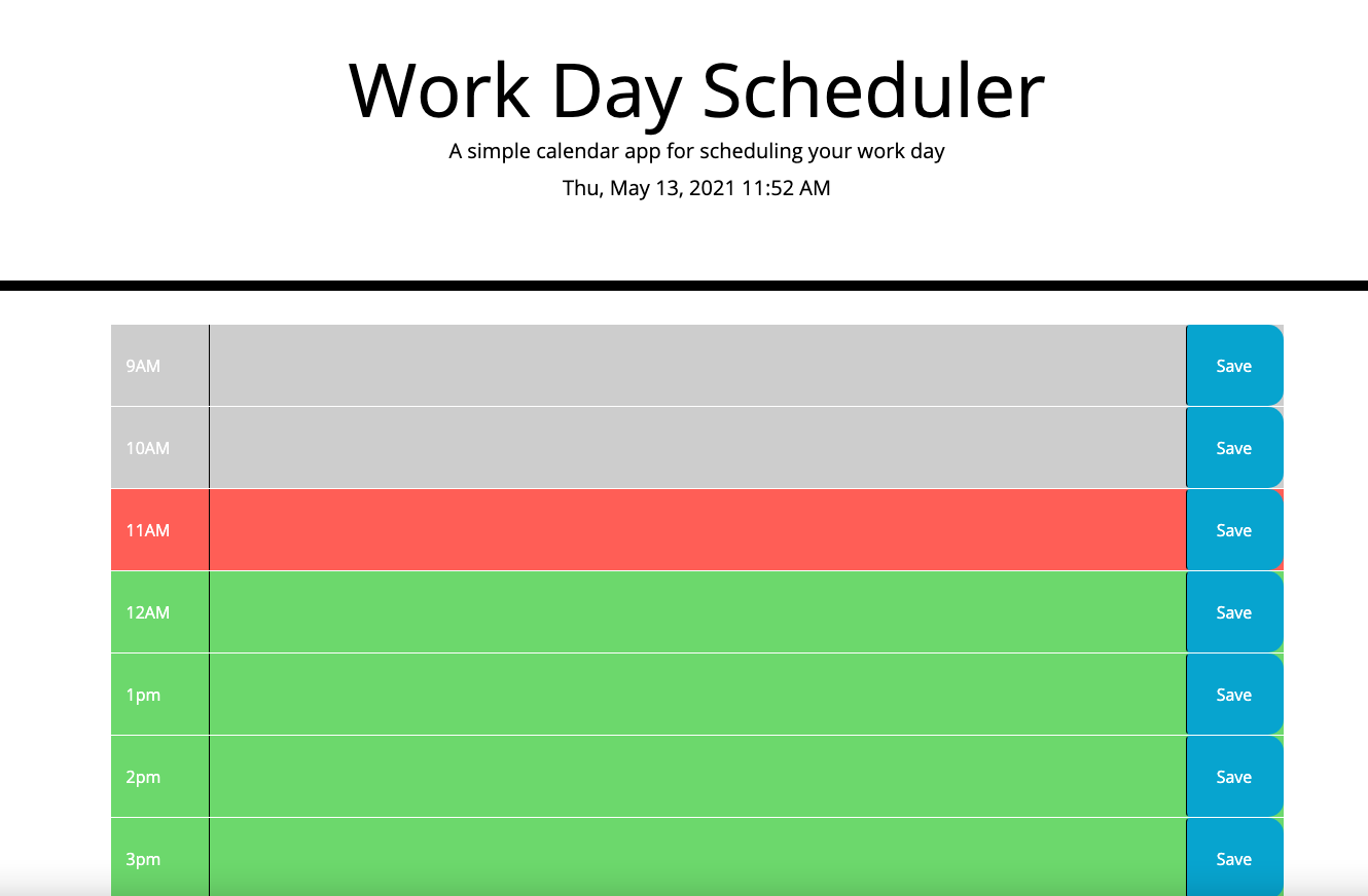 GitHub - jbasquez/dayPlanner: Allows user to add important events to a daily planner