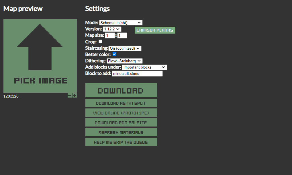 Issue with button descriptions when changing game versions · Issue #105 · rebane2001/mapartcraft ...