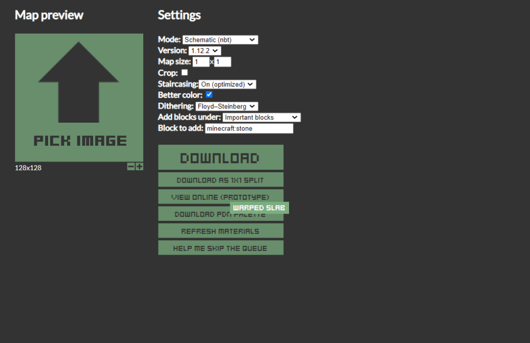 Issue with button descriptions when changing game versions · Issue #105 · rebane2001/mapartcraft ...