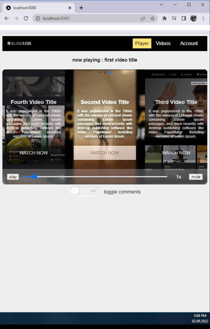 GitHub - Qrau/blindside-video-platform