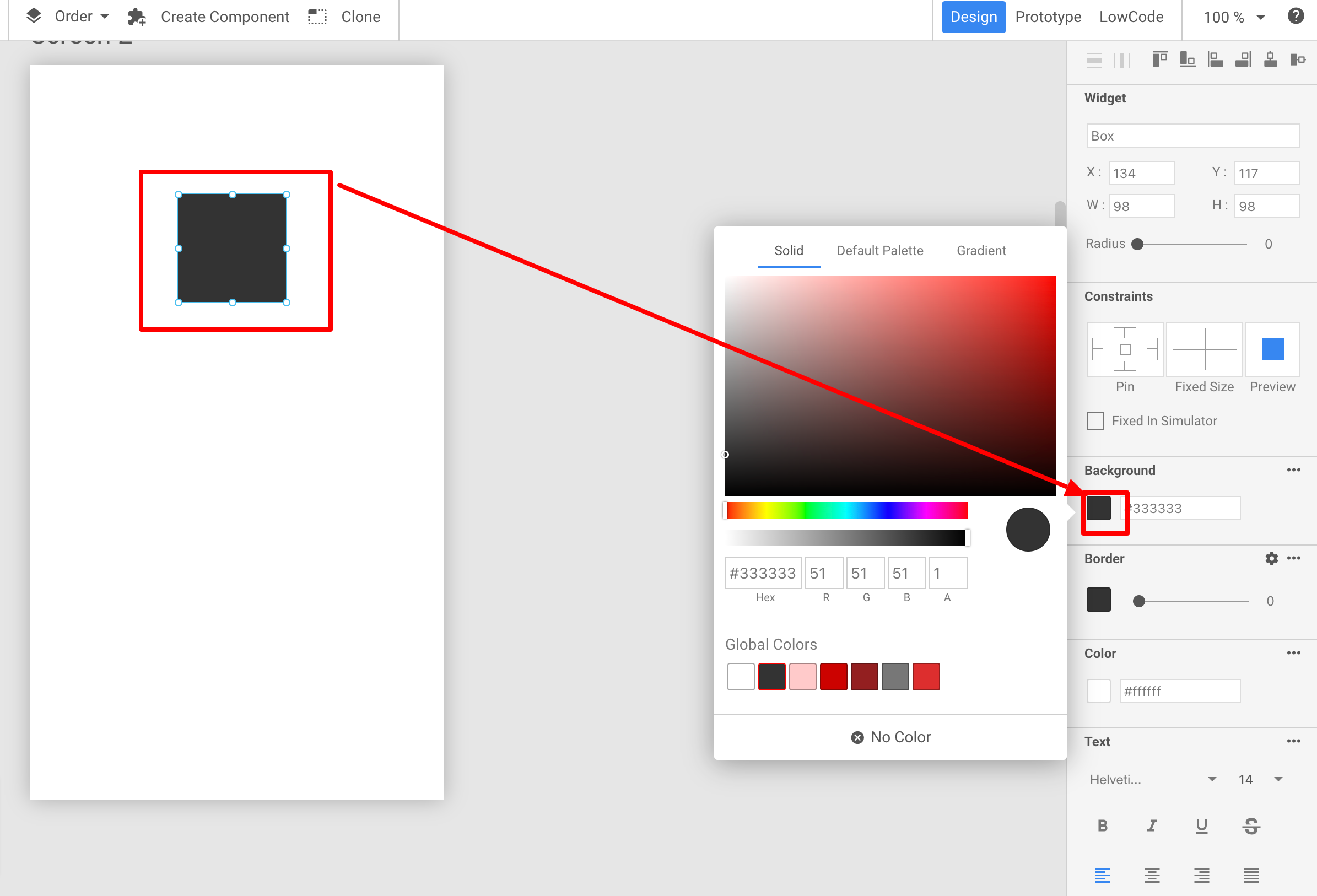 dynamically change widget properties during editing , · Issue #74 · KlausSchaefers/quant-ux · GitHub
