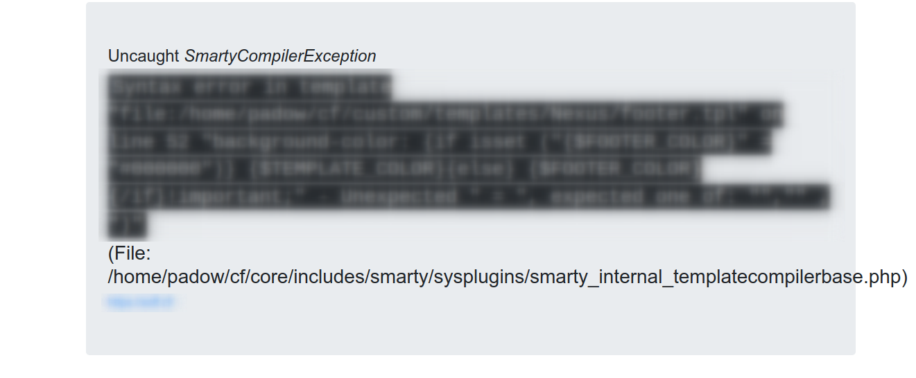 Broken CSS on exception page · Issue #2429 · NamelessMC/Nameless · GitHub