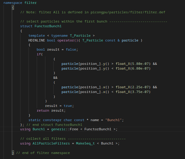 Particle filters · Issue #3780 · ComputationalRadiationPhysics/picongpu · GitHub