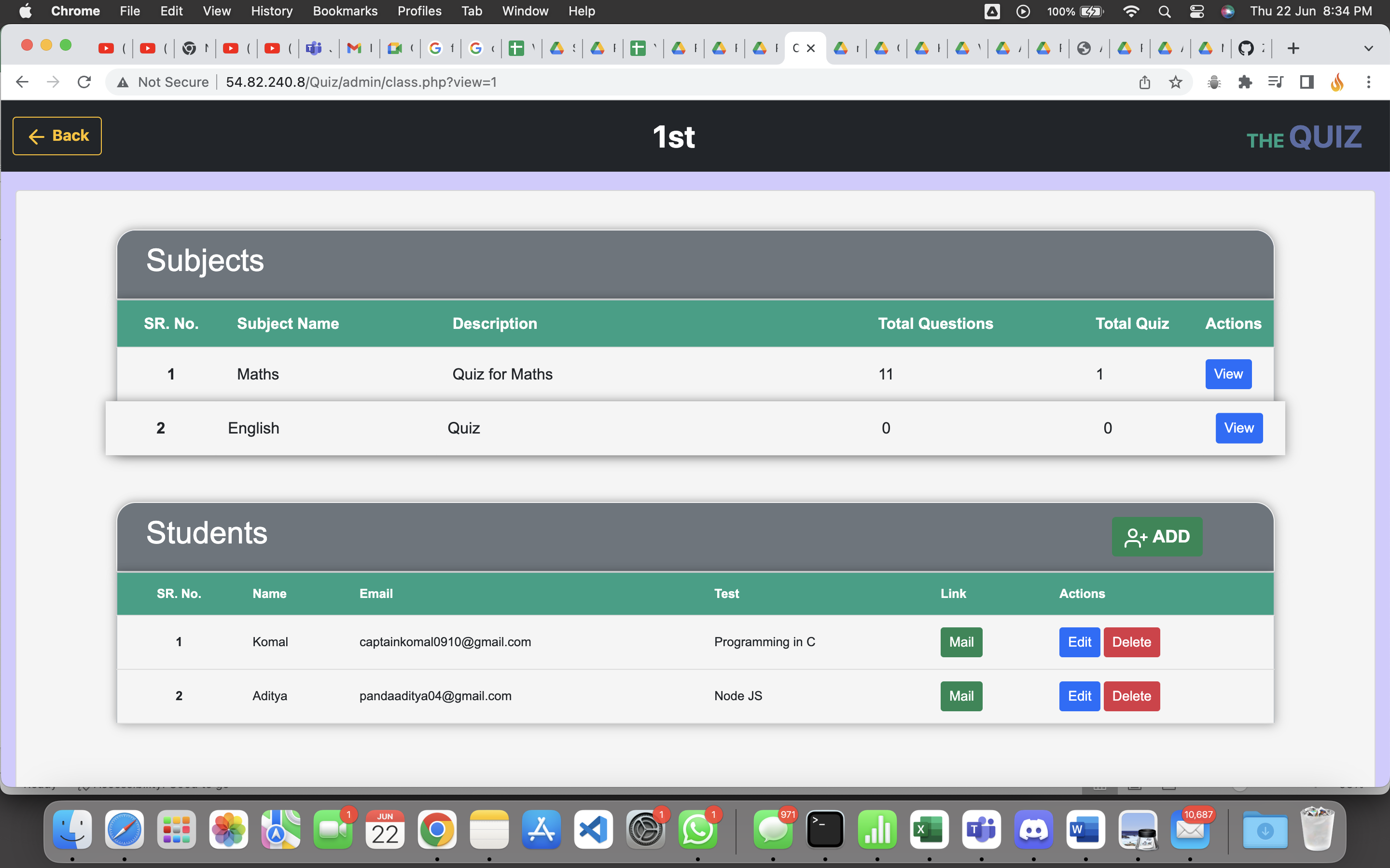GitHub - RishabhSinha02/Quiz: This web app has two sides/login which is ...