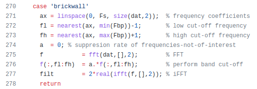 brickwall filter in ft_preproc_* filter zeroes out too few frequencies · Issue #1994 · fieldtrip ...