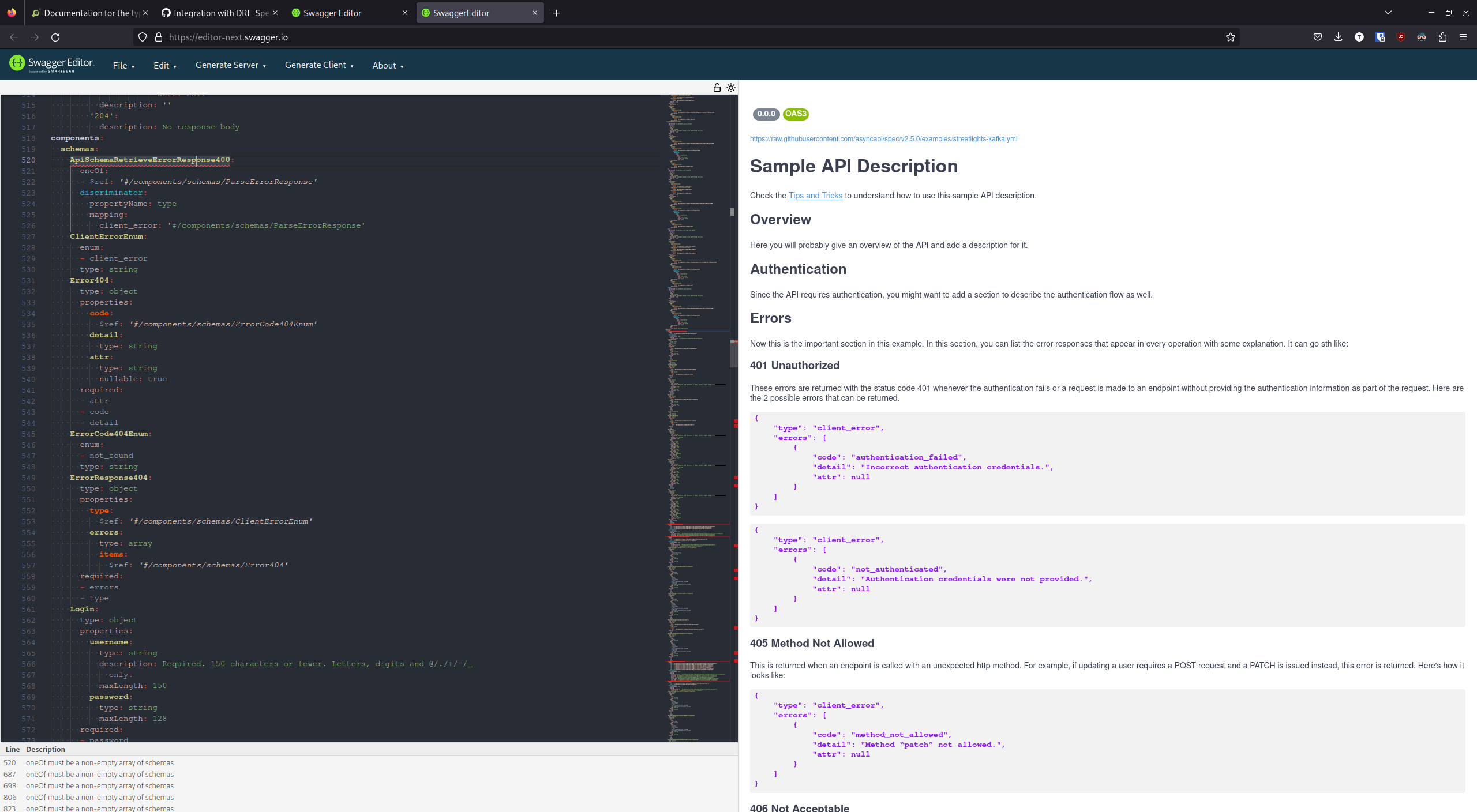 Integration With Drf Spectacular Seems To Break Openapi Cli Generator Client Generation · Issue