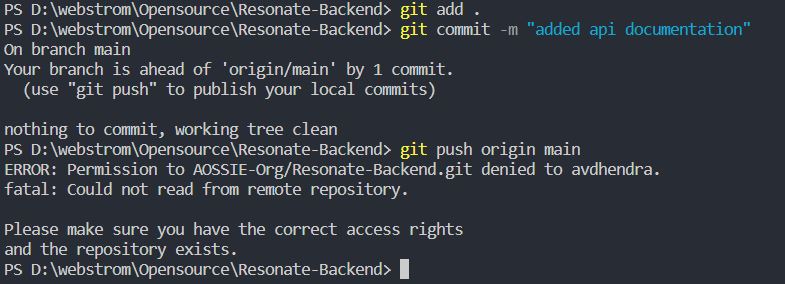 Update readme with API Documentation · Issue #24 · AOSSIE-Org/Resonate ...