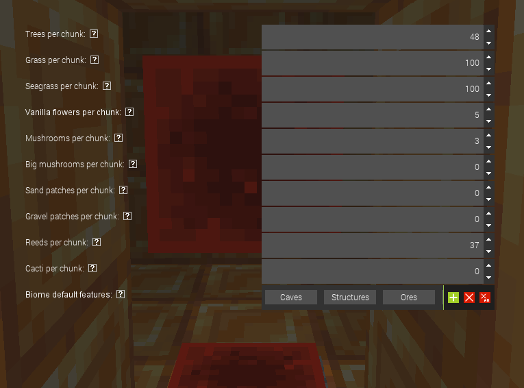 Custom biomes fails to generate trees and custom plants · Issue #820 · MCreator/MCreator · GitHub