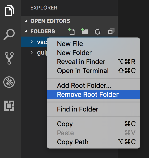 "Remove root folder" option available but not working for initial root ...