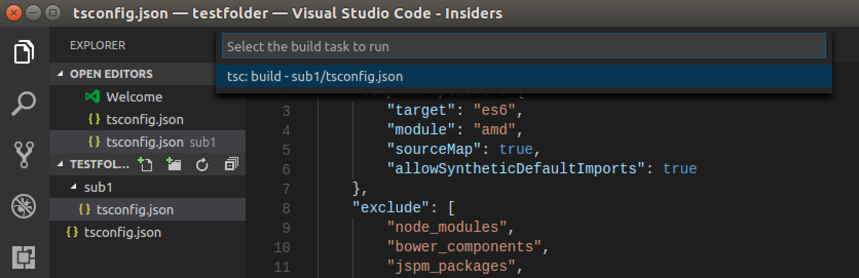 Run Task Does Not Load Tsconfig From Subfolder The First Time · Issue