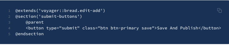 Override bread view section · Issue #5271 · thedevdojo/voyager · GitHub