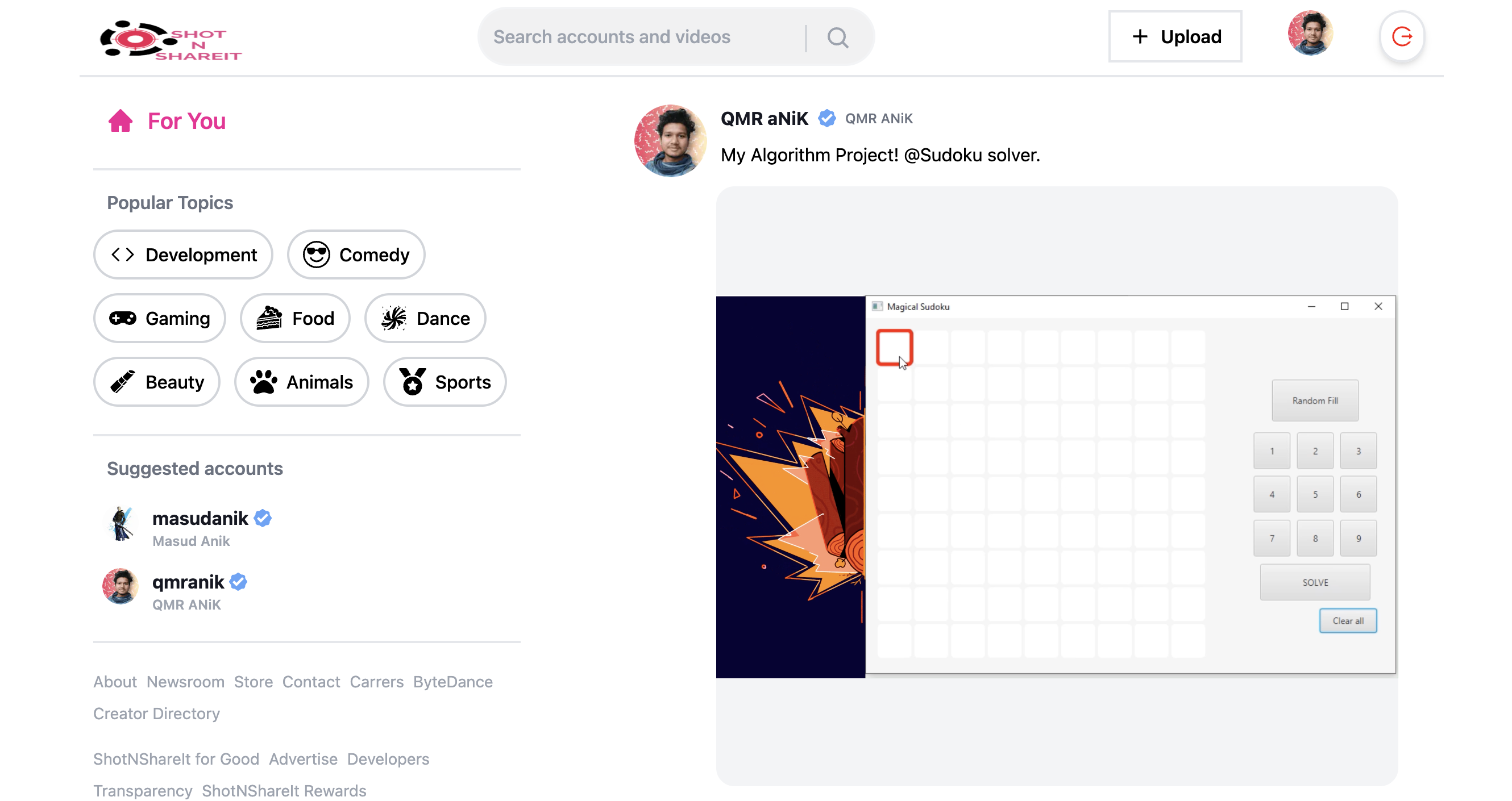 GitHub - qmranik/Video-Sharing-App-tik-tok-clone