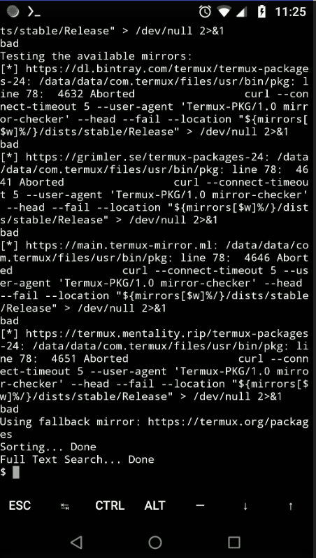 [Bug]: Unavailable mirrors · Issue #17536 · termux/termux-packages · GitHub