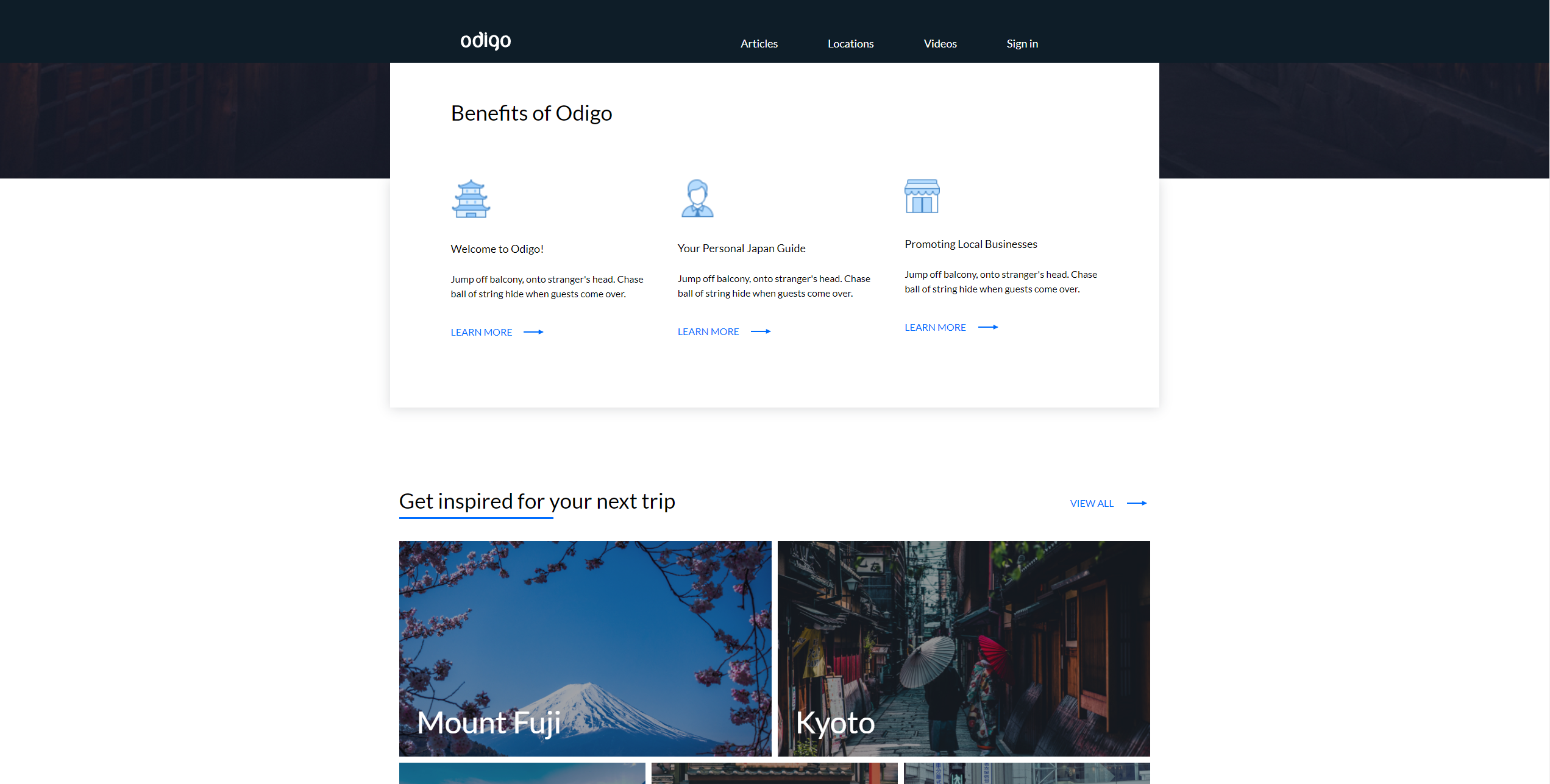 GitHub - noleynik29/odigo_landing